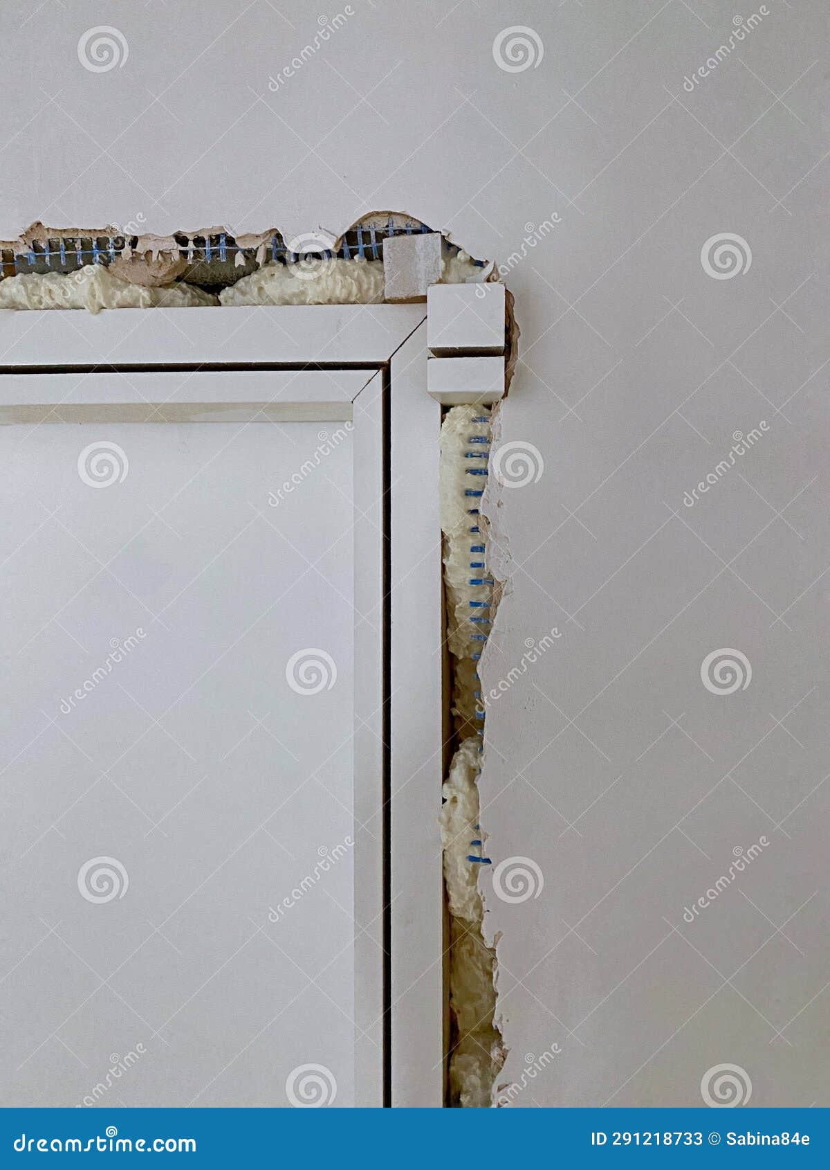 Installation of Interior Doors, Door Installation, Mounting Foam Stock ...