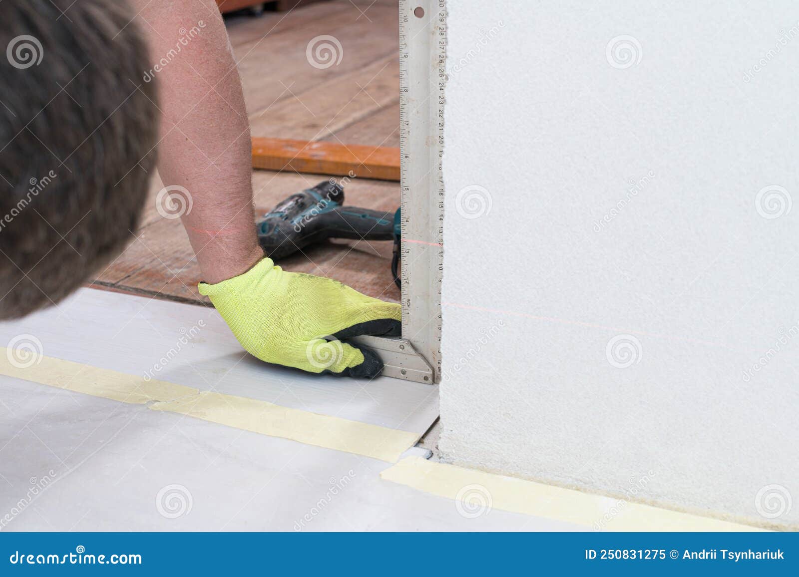 Installation of Interior Doors, Measurement of the Vertical Plane Using ...