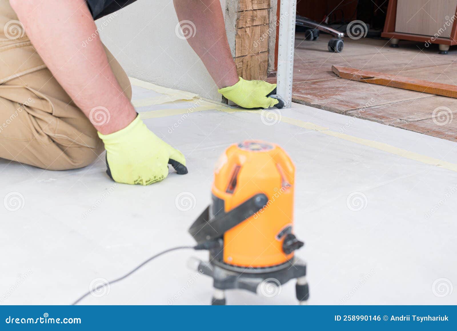 Installation of Interior Doors, Measurement of the Vertical Plane Using ...