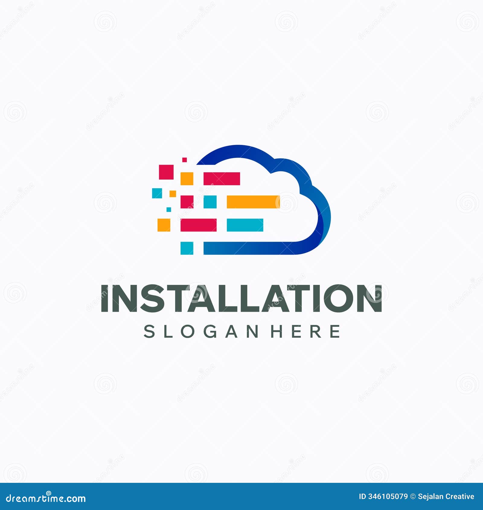 Installation Logo Design Template Stock Vector - Illustration of ...