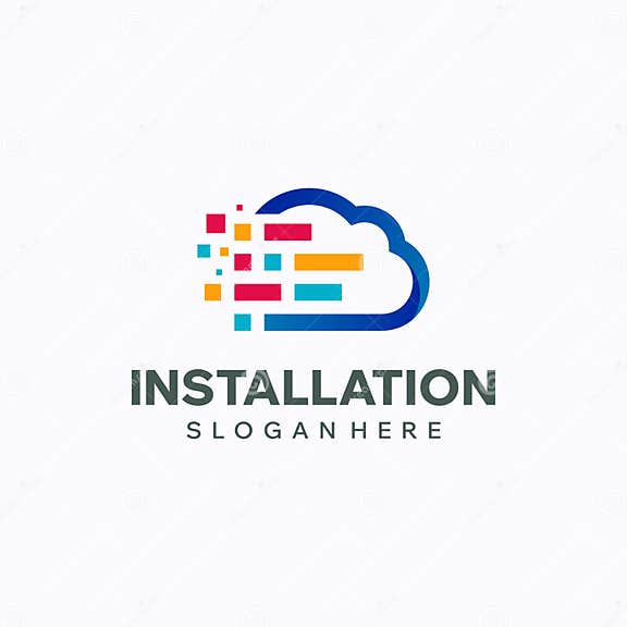 Installation Logo Design Template Stock Vector - Illustration of ...
