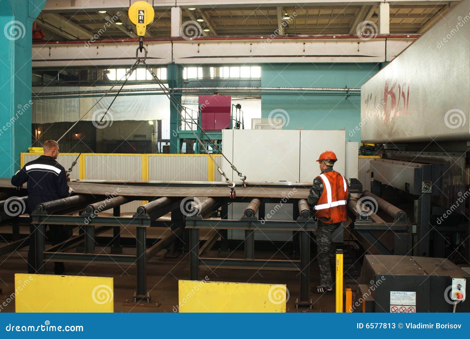 Installation of Metal Preparation Stock Image - Image of machine ...