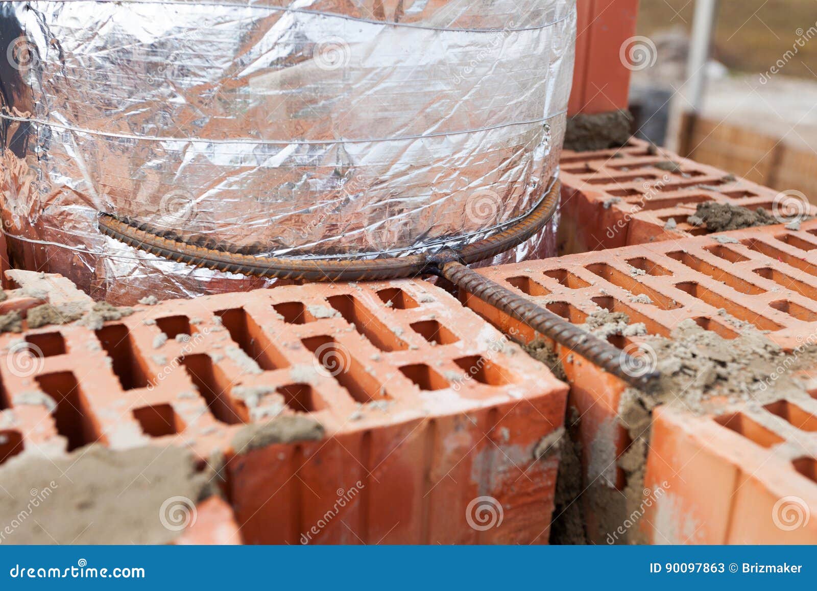 Installation of Metal Profile for Better Stability of the Chimney ...