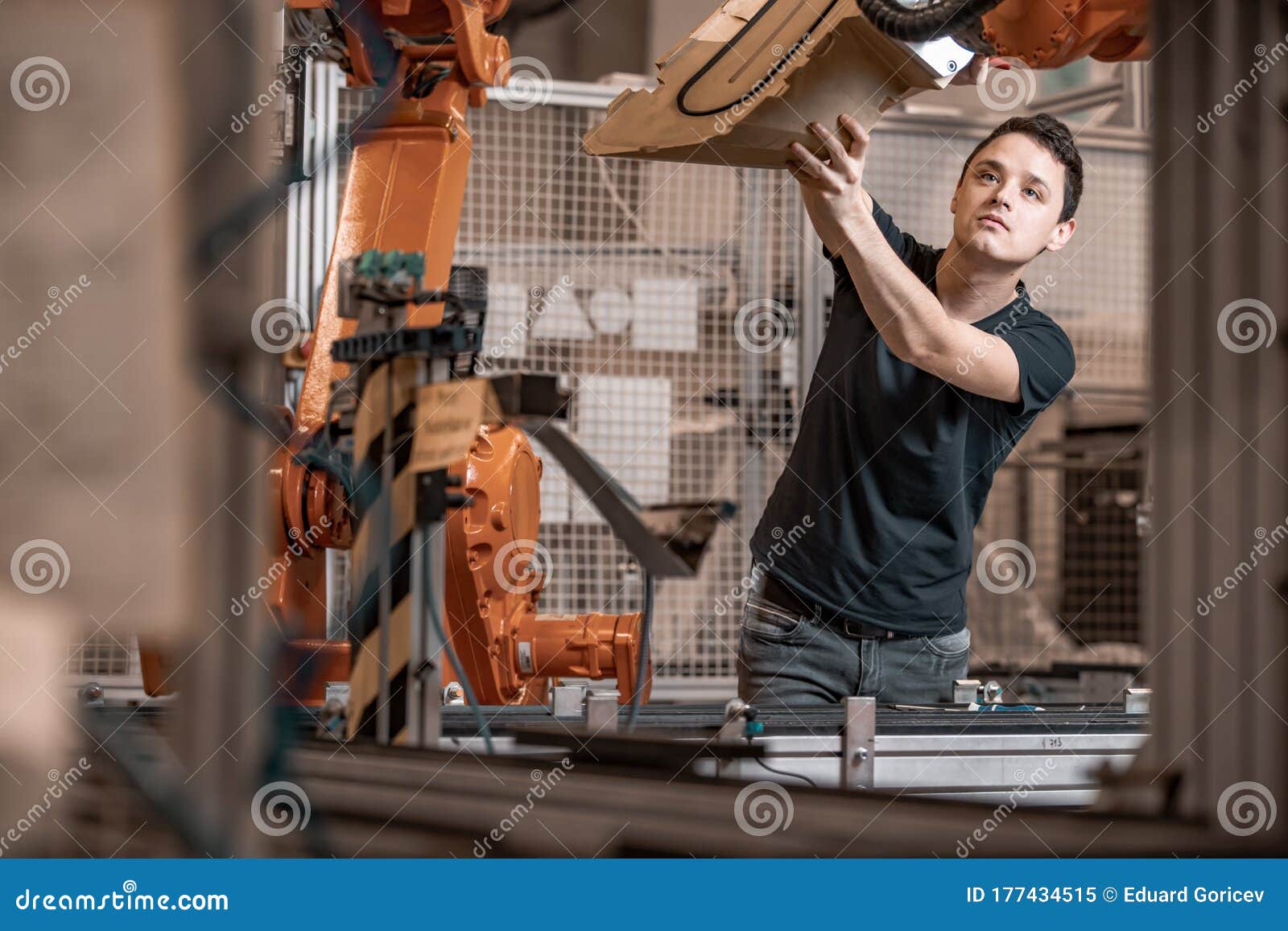 Installation of New Robot Arms in the Factory for Modernization of ...