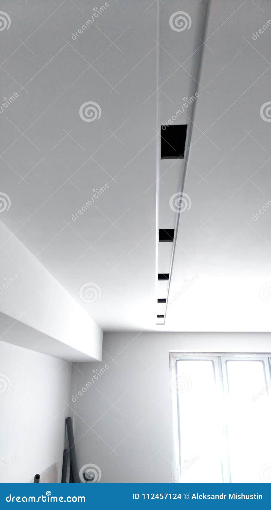 Installation of Plasterboard Structures Stock Photo - Image of ...