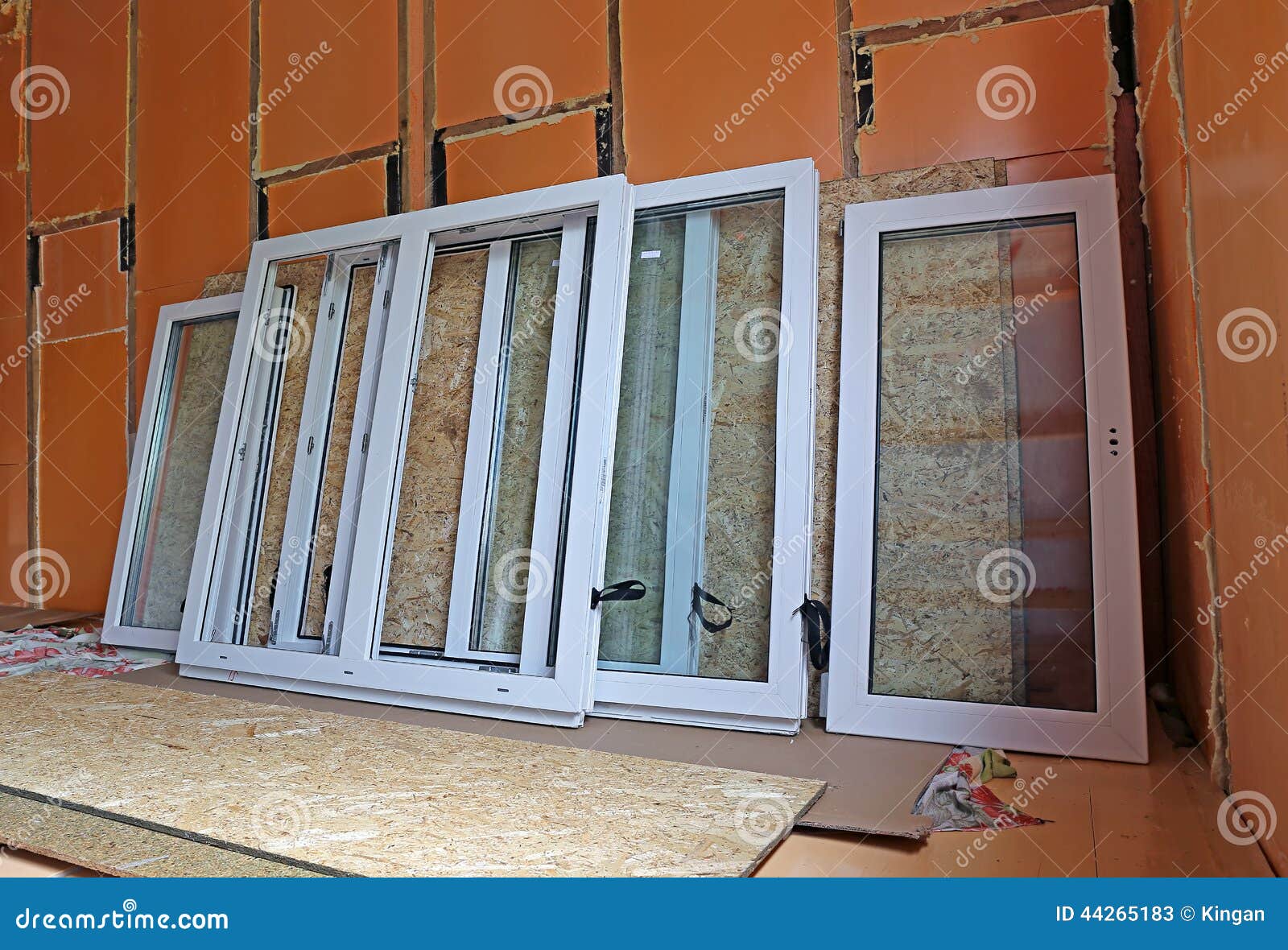 Installation of Plastic Windows Stock Image - Image of insulation, tool ...