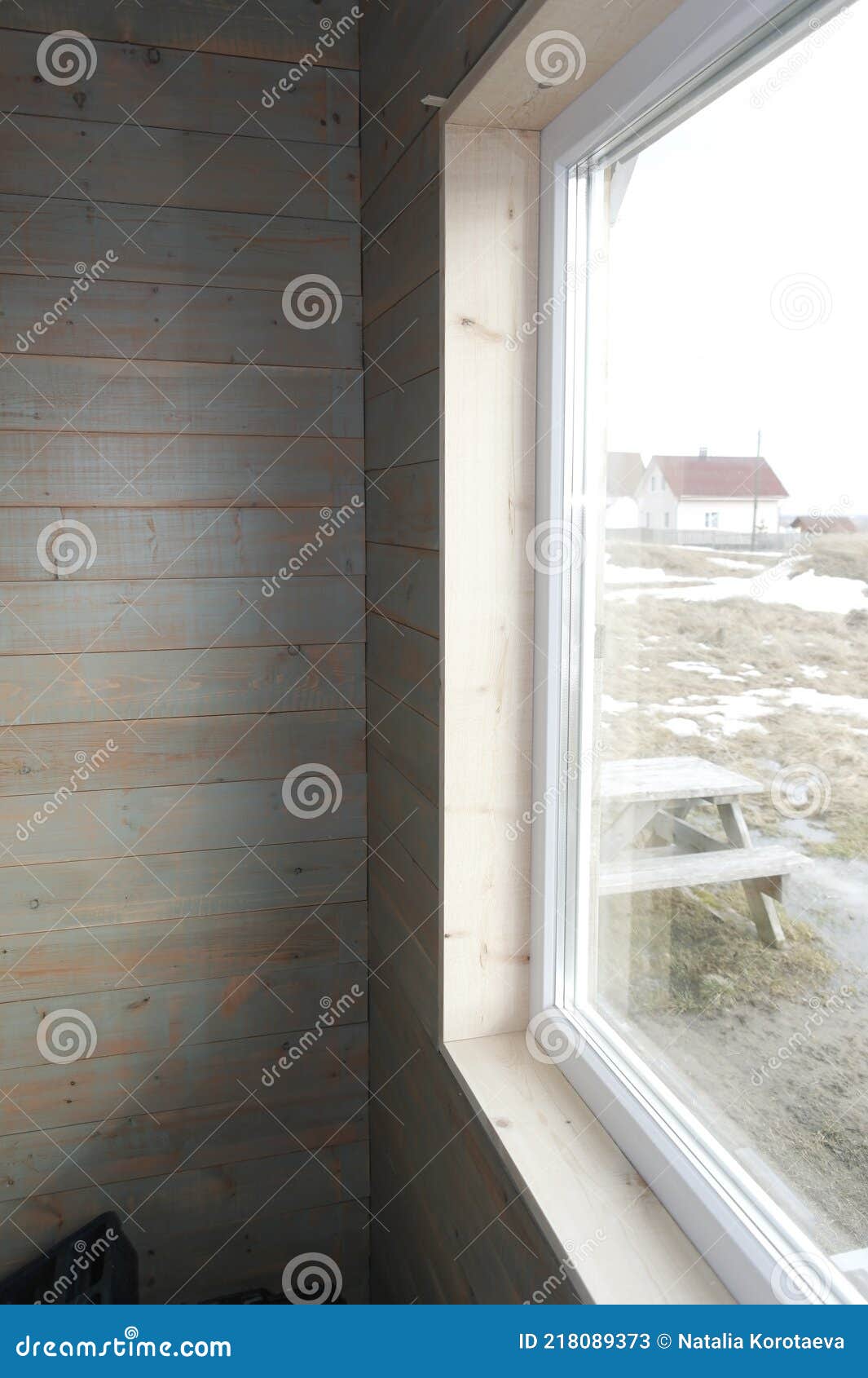 Installation Of New Plastic Mansard Or Skylight Window On A Asphalt ...