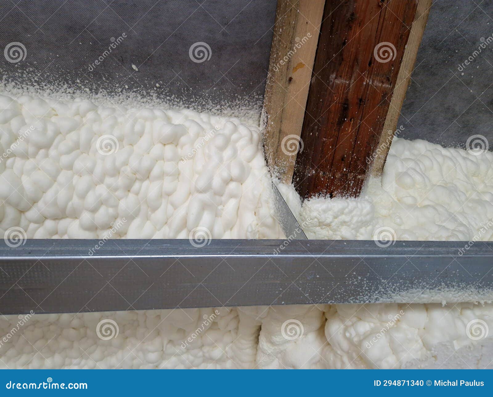 Installation of Polyurethane Foam Insulation with Compressed Gas Stock ...