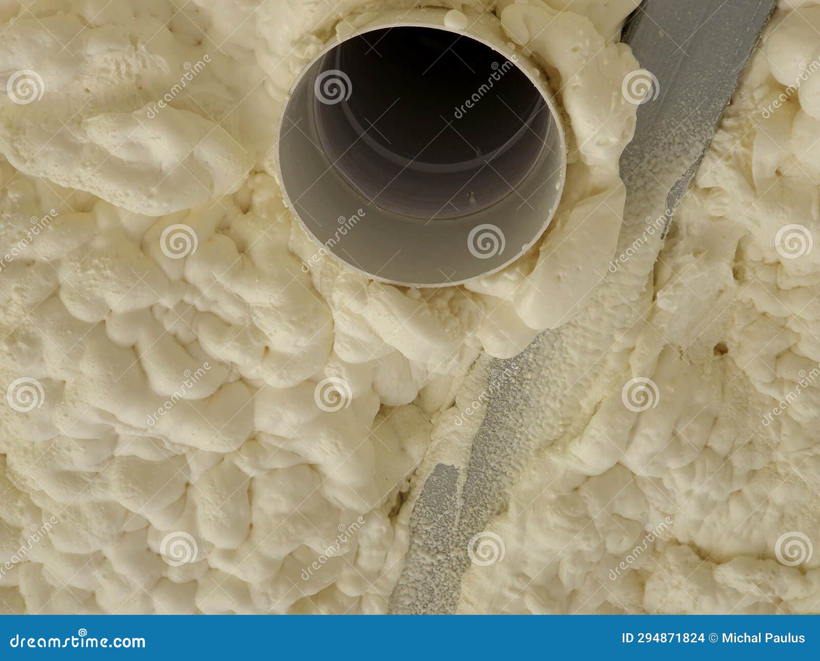 Installation of Polyurethane Foam Insulation with Compressed Gas Stock ...