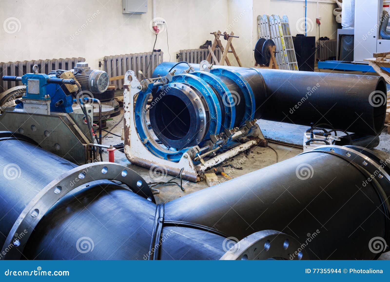 Installation Of The Distribution Unit Of Heating And Water Supply ...