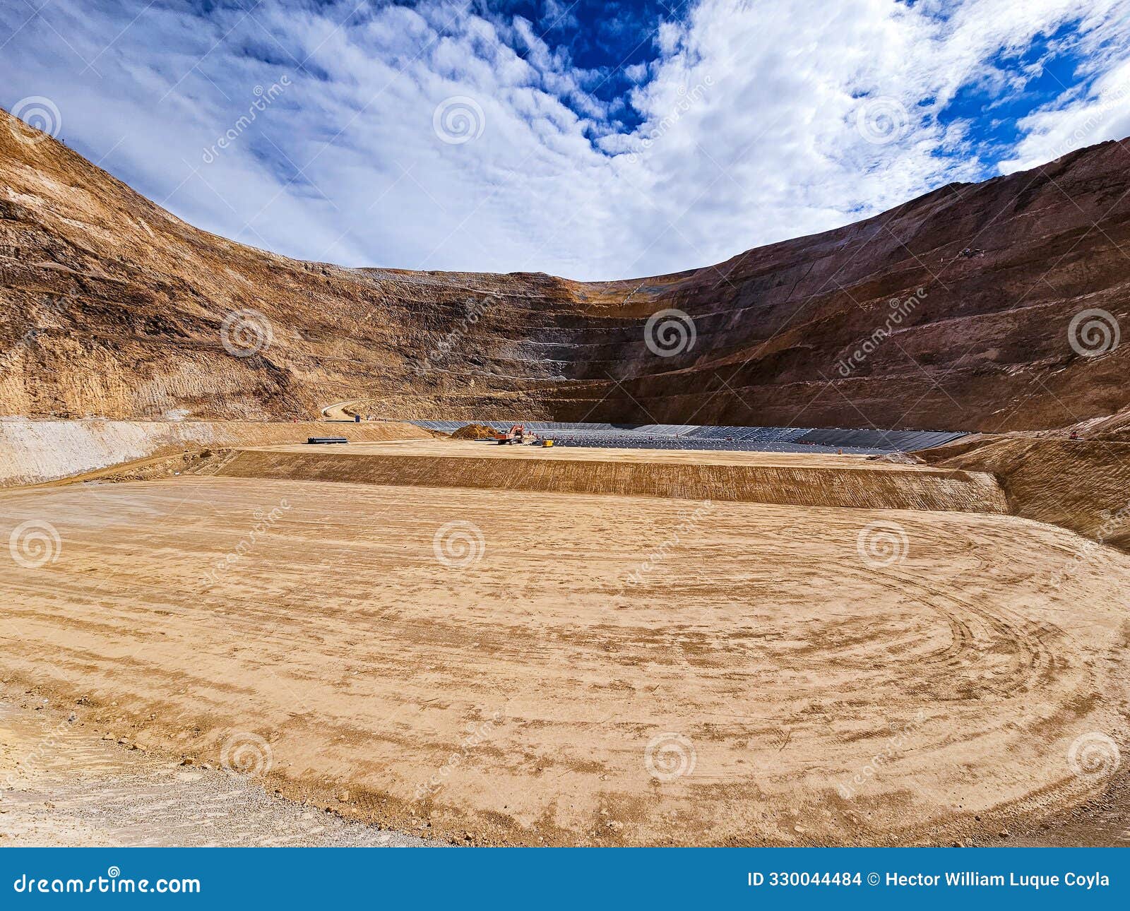 Installation Process of Geosynthetics in Industry and Mining Stock ...