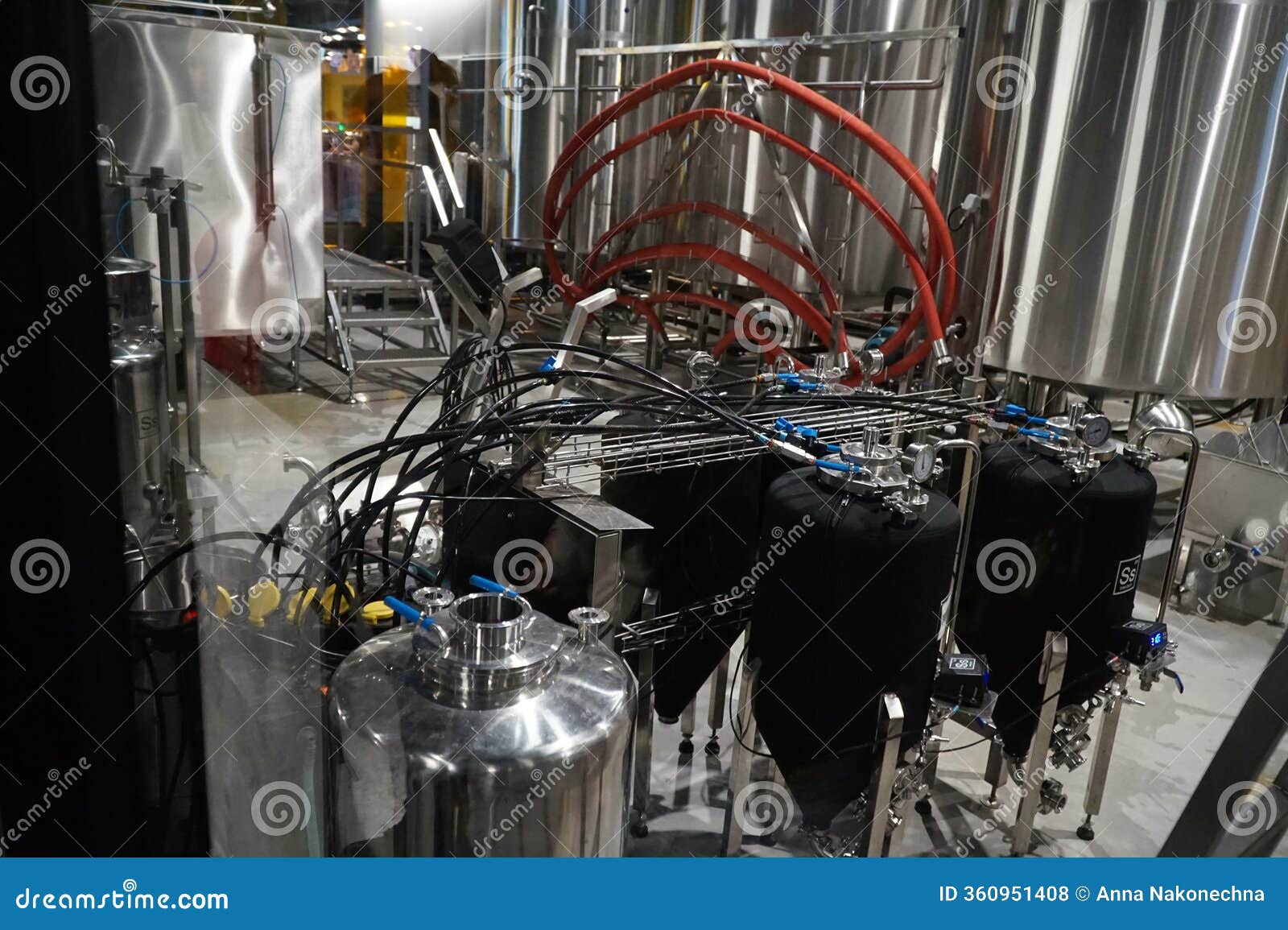 Installation for the Production of Small Quantities of Beer Stock Photo ...