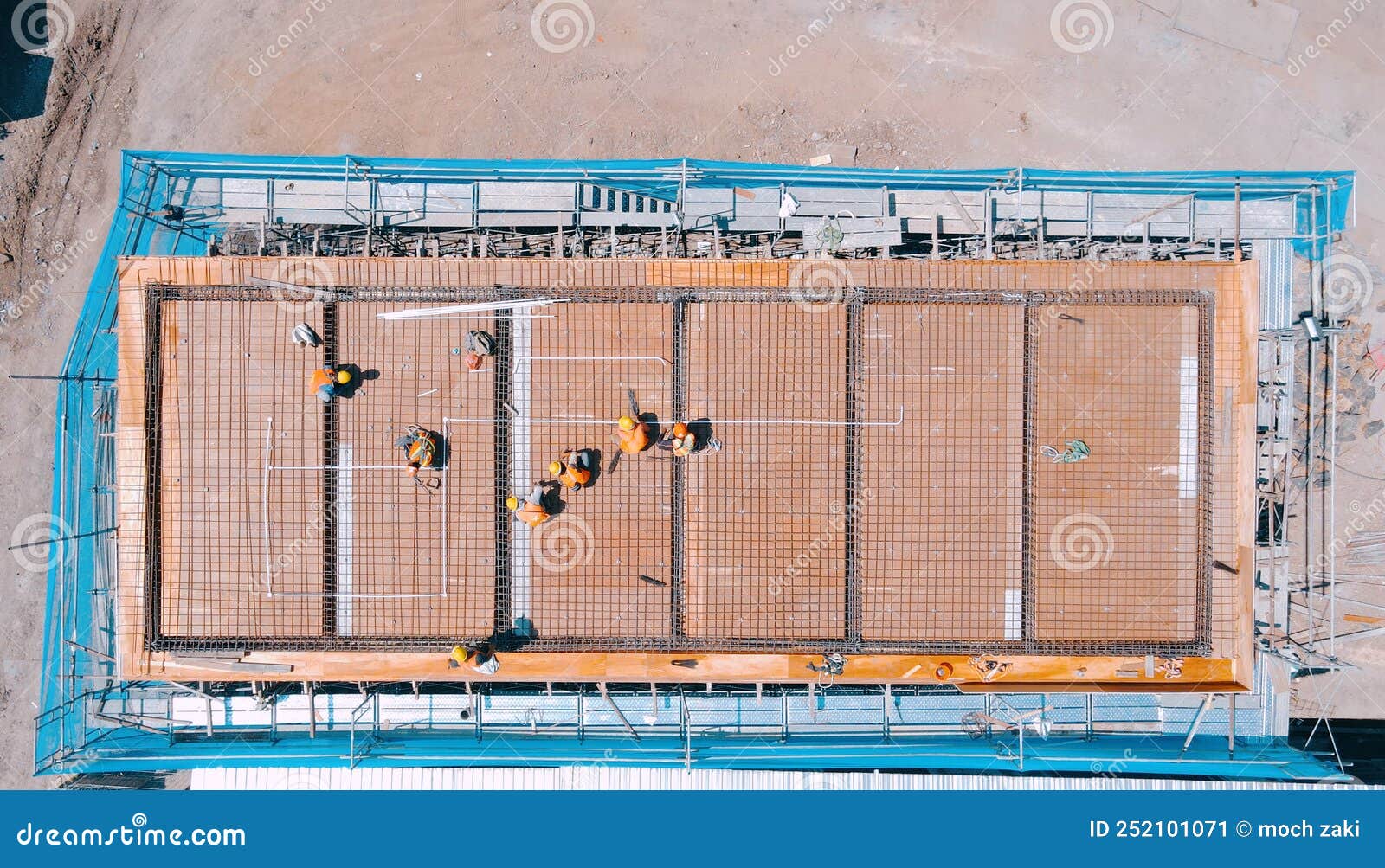 Installation Of Rebar - Reinforcement Steel Bars For Beam Stock ...