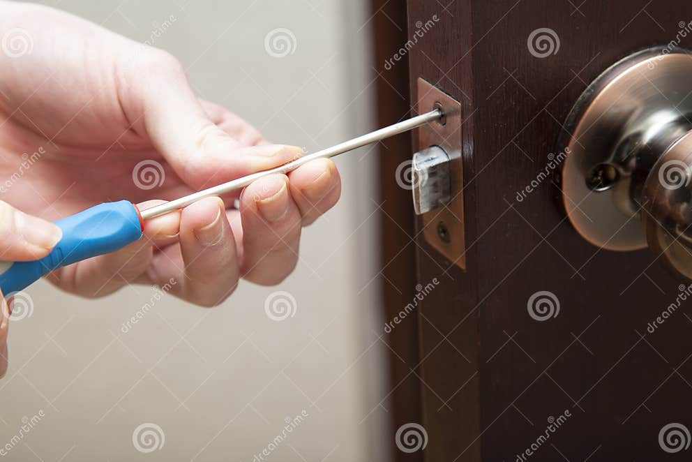 Installation and Repair of Locks on Doors.Adjusting the Locks on the ...