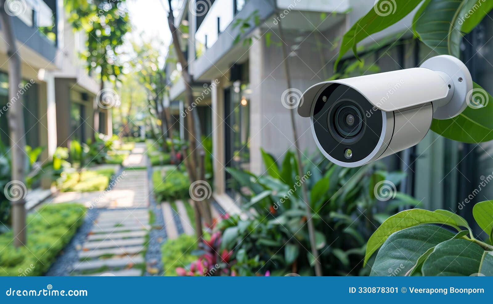 Smart Surveillance System RGB Color Icon Vector Illustration ...