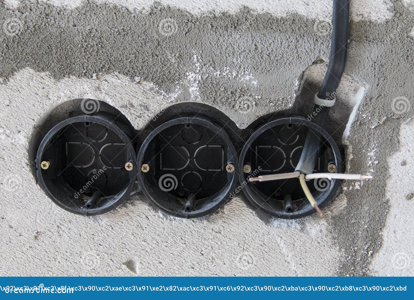 Triple Socket White European Power Adapter With Different Wires At Home ...