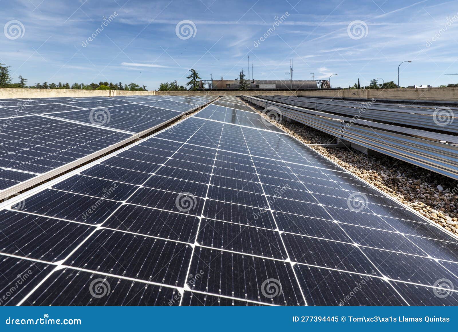 Installation of Solar Panels on the Roof Stock Image - Image of house ...