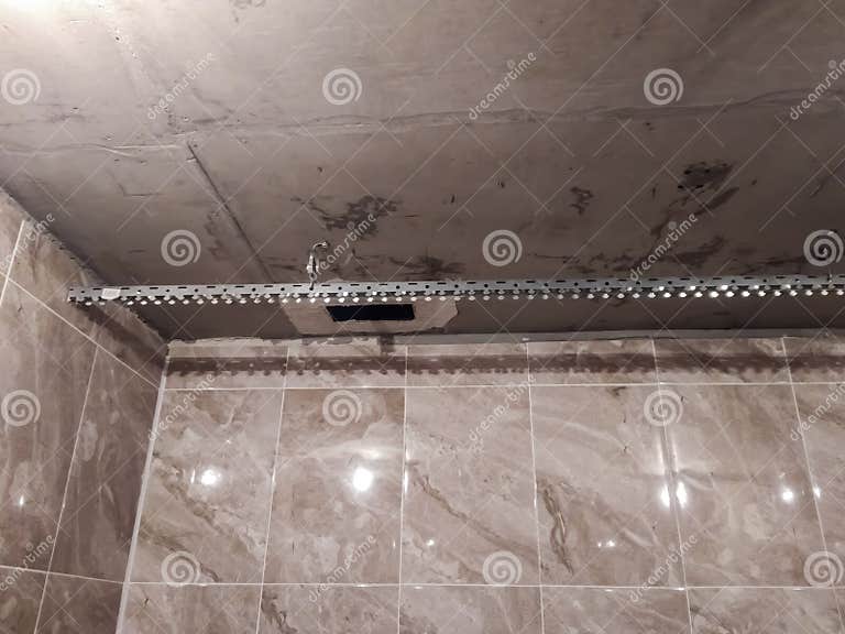 Installation of Stringers for Ceiling Assembly Stock Photo - Image of ...