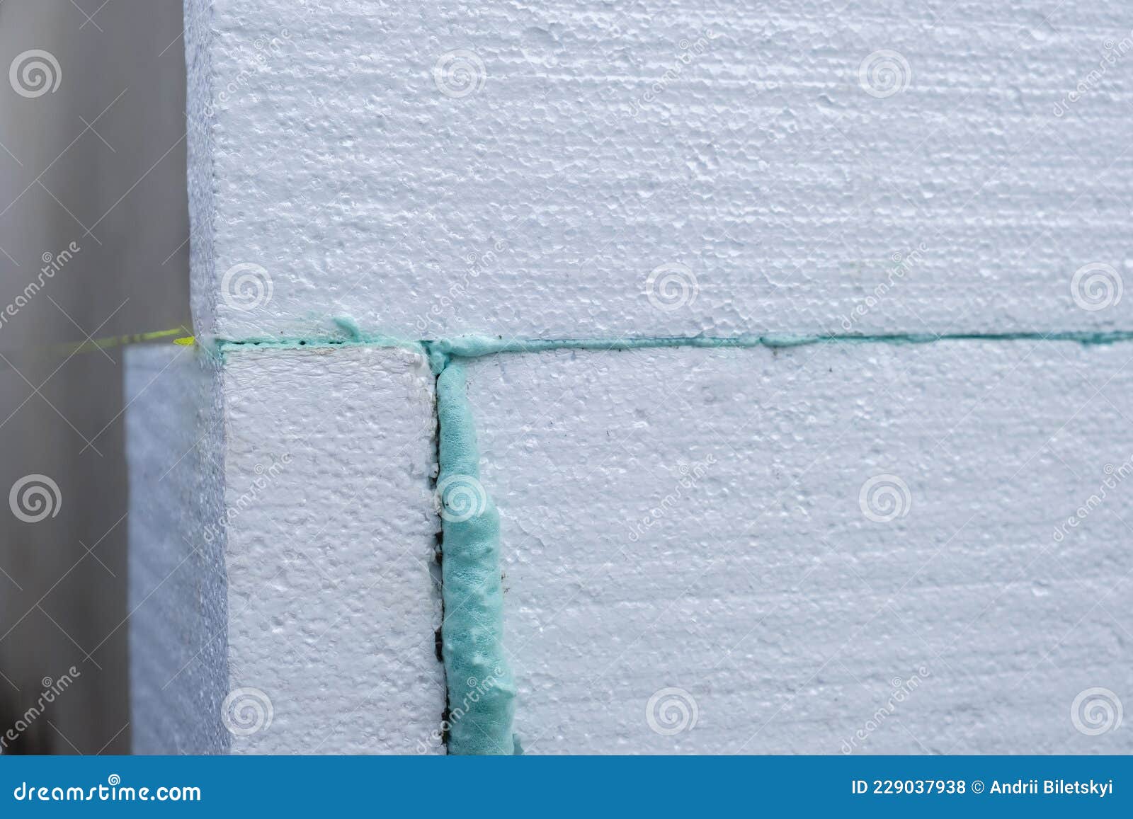 Installation of Styrofoam Insulation Sheets on House Facade Wall for ...