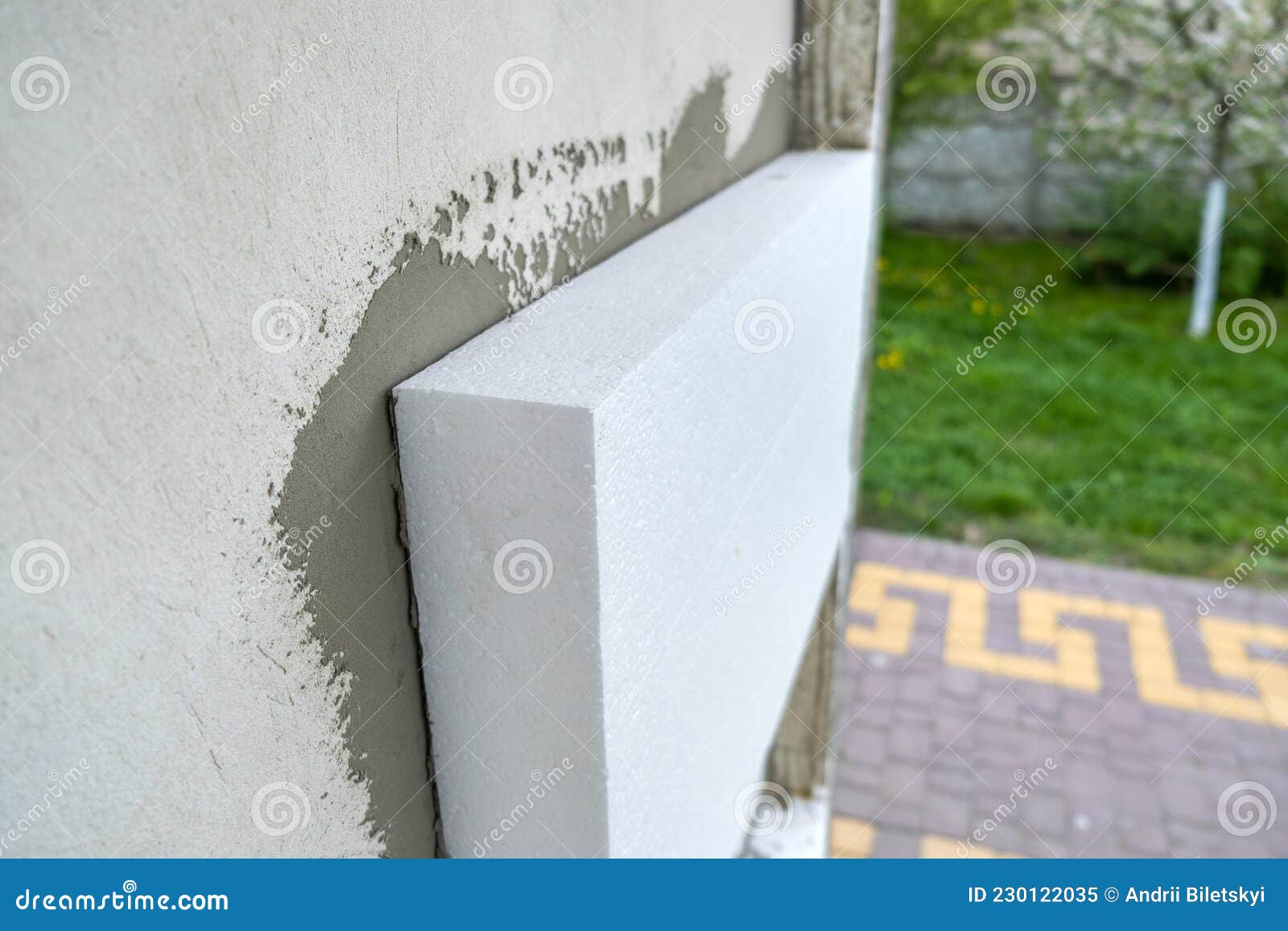 Installation Of Styrofoam Insulation Sheets On House Facade Wall For ...