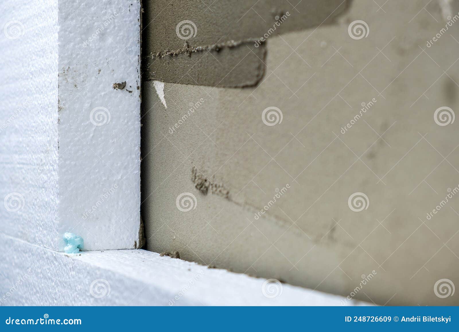 Installation Of Styrofoam Insulation Sheets On House Facade Wall For ...