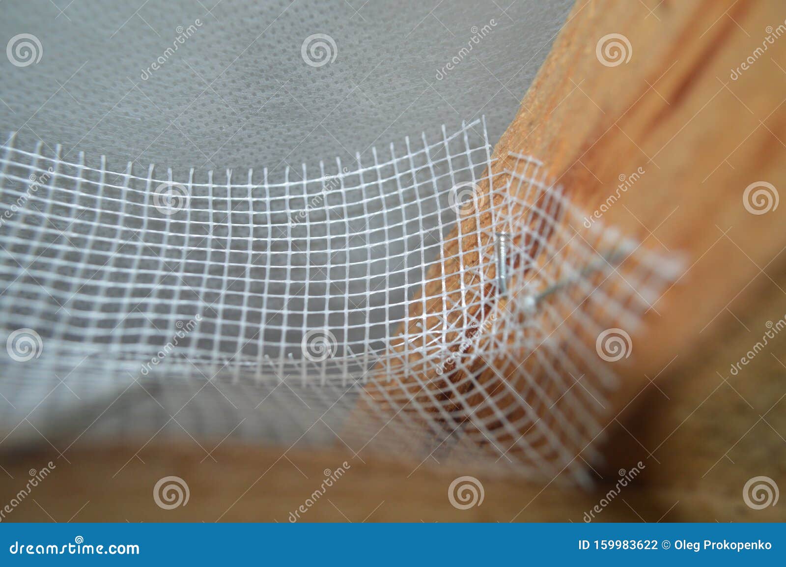 Installation of a Suspended Structure for Drywall Stock Photo - Image ...