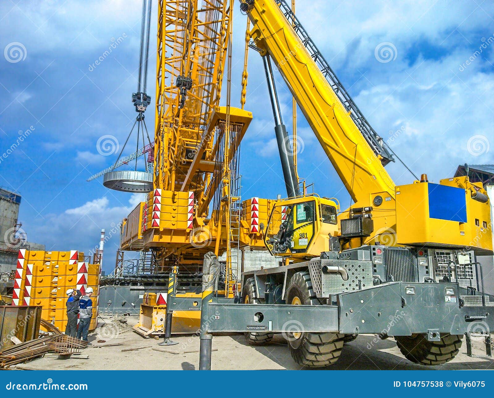 Installation of Technological Equipment on the Construction Site ...