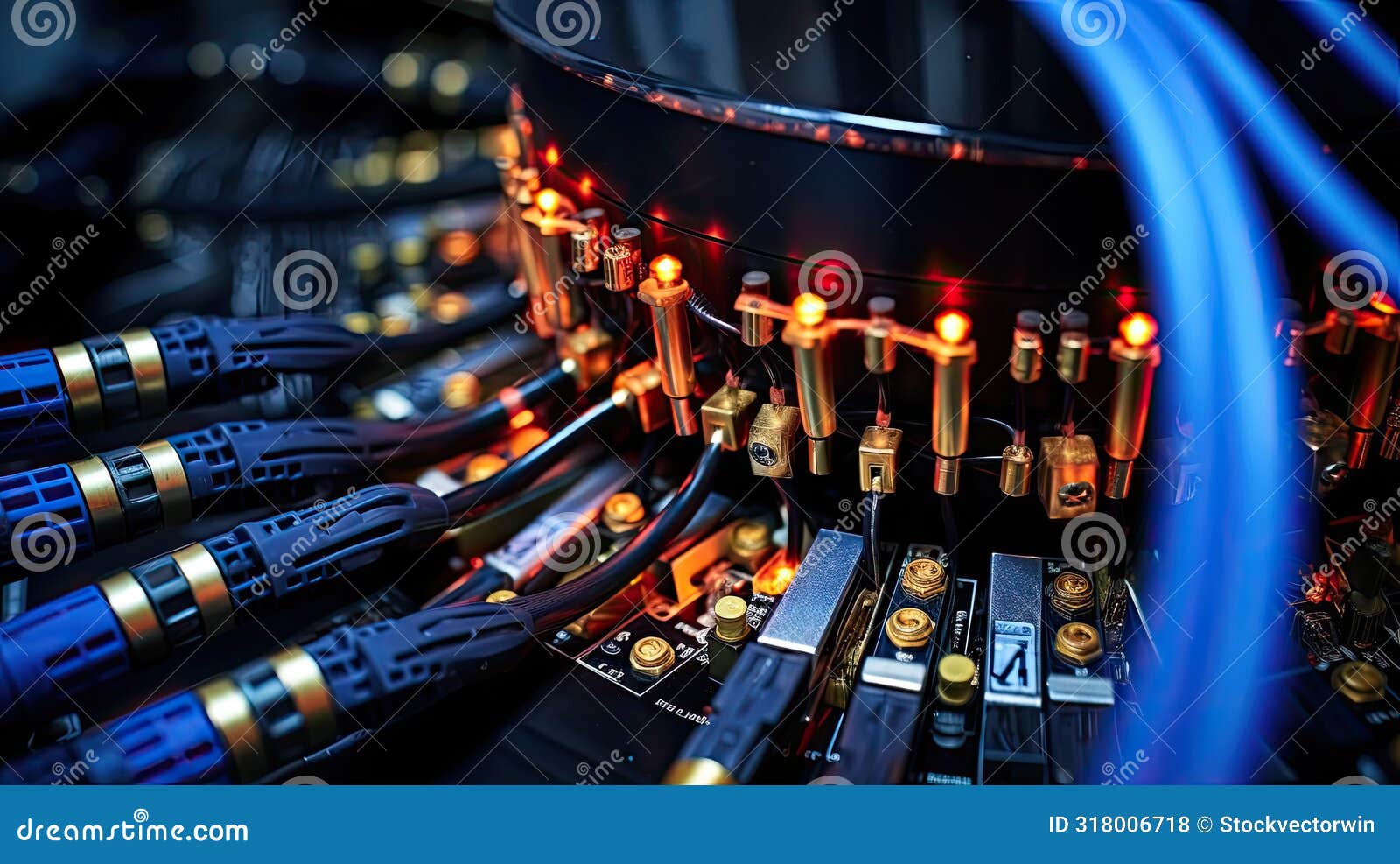 Installation telecom cable stock illustration. Illustration of internet ...