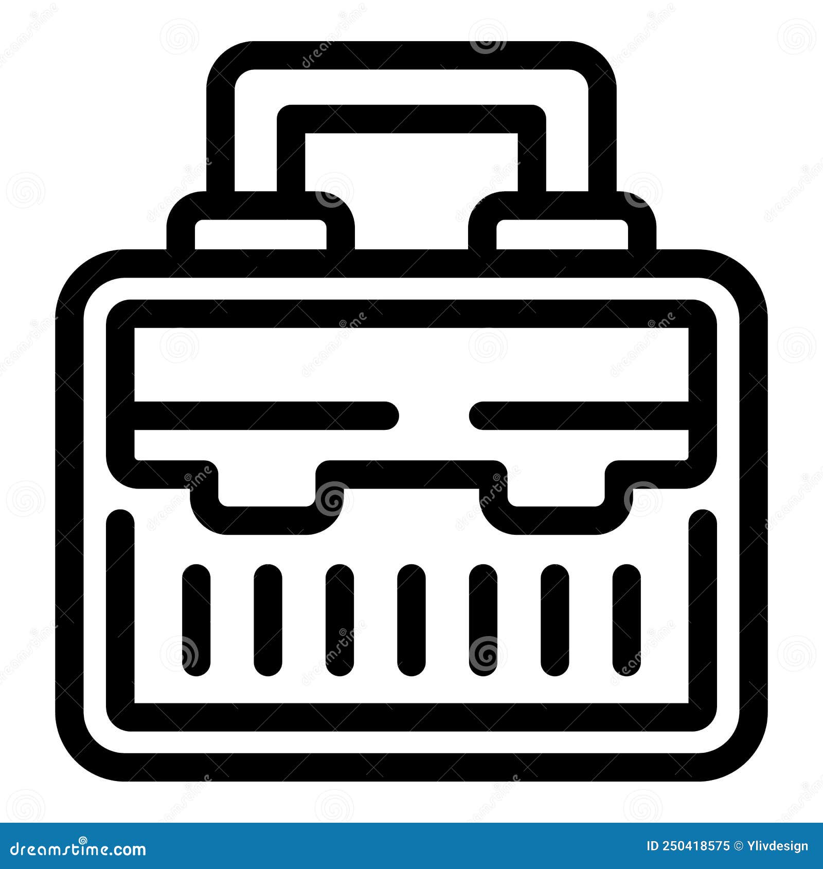 Installation Toolbox Icon Outline Vector. Tool Box Stock Vector ...