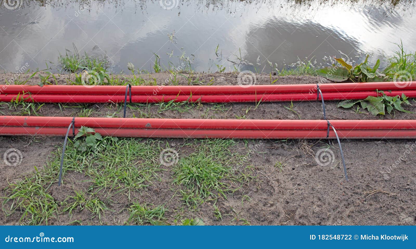 Installation Of An Underground Process Pipeline Made Of Polyethylene ...