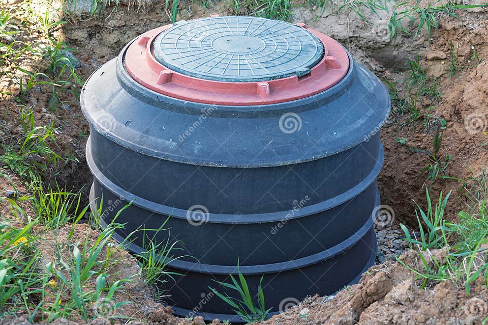 Installation of Underground Tank Stock Image - Image of culverts ...