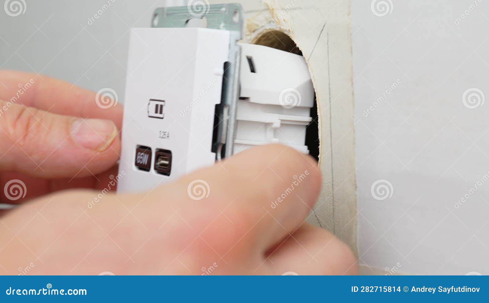 Installation of a USB Type-C Socket at the Head of the Bed for Charging ...