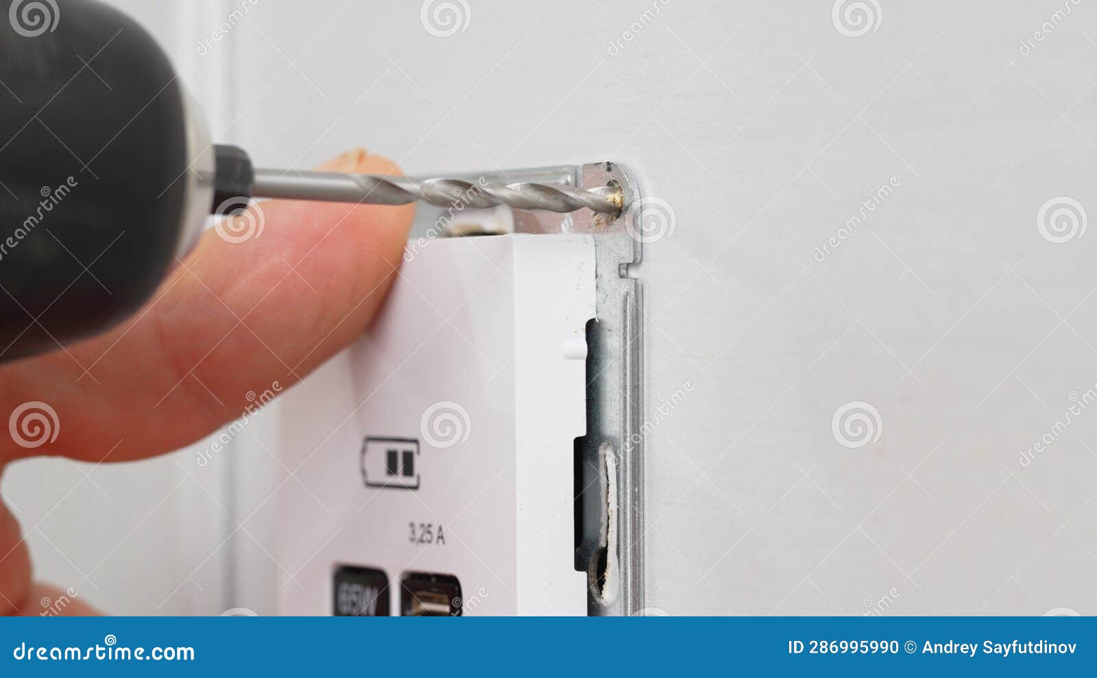Installation of a USB Type-C Socket at the Head of the Bed for Charging ...