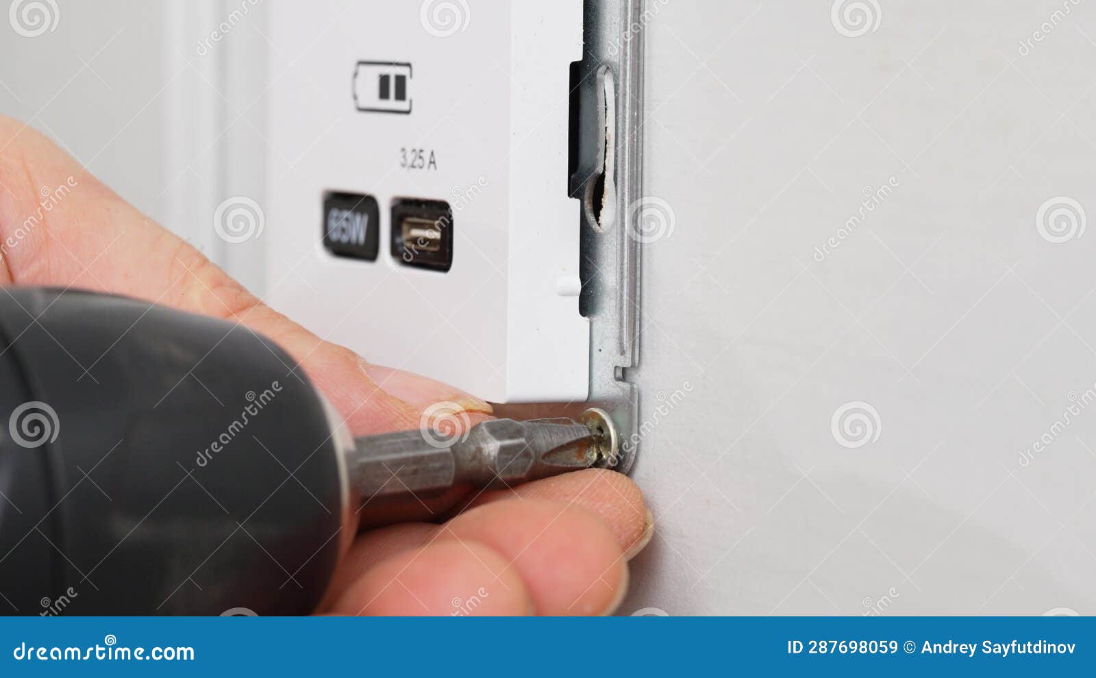 Installation of a USB Type-C Socket at the Head of the Bed for Charging ...