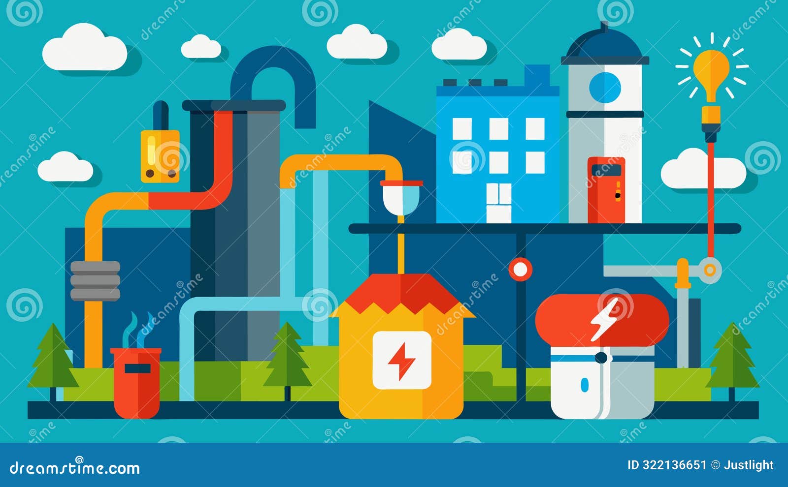 The Installation of Utilities Such As Plumbing and Electricity To Make ...