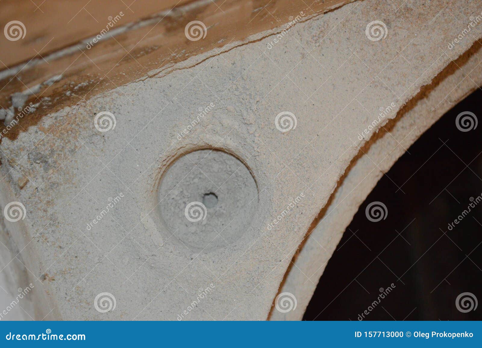 Installation of Ventilation in the Cellar Stock Photo - Image of ...