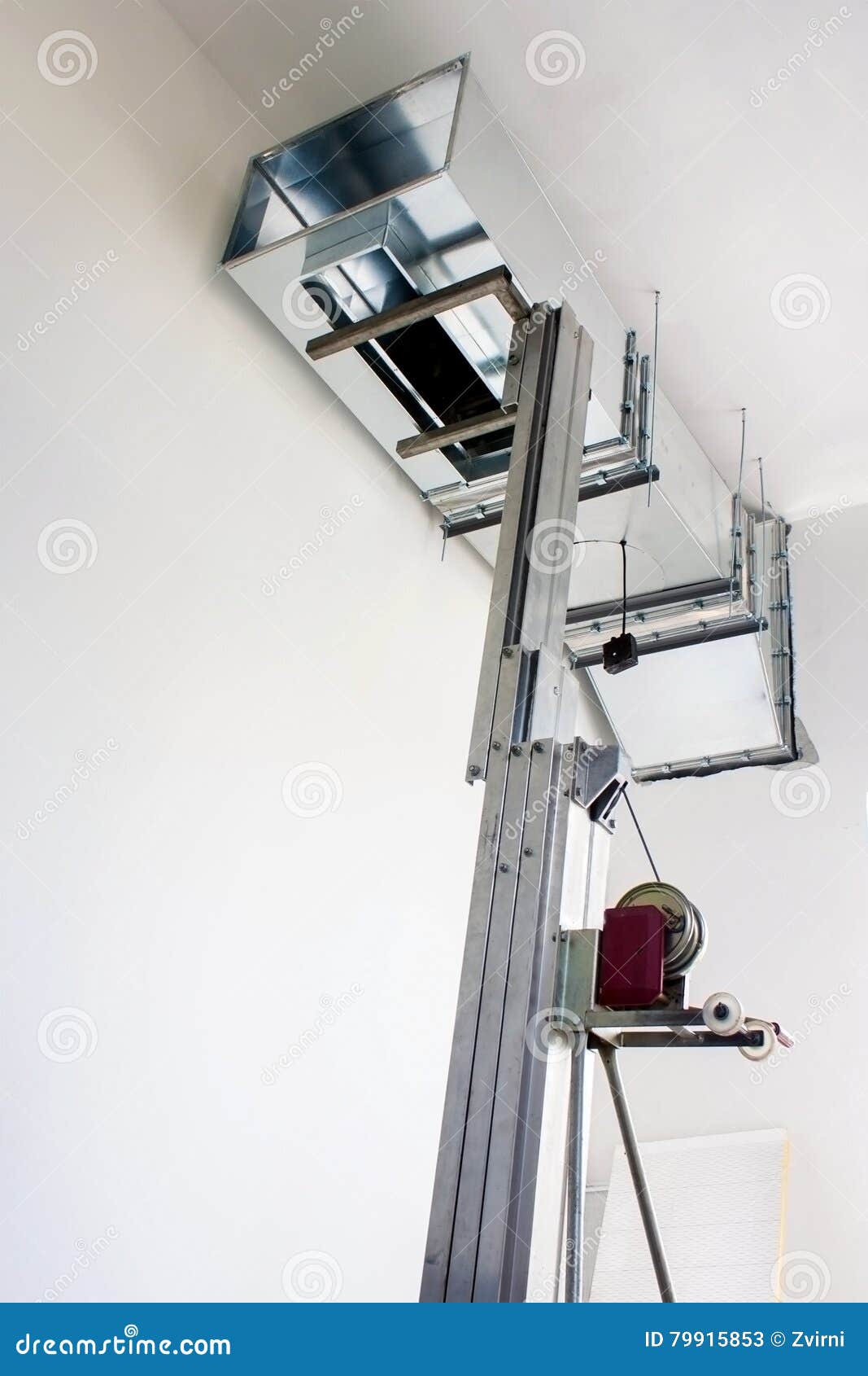 Installation of Ventilation Ducts Stock Image - Image of equipment ...