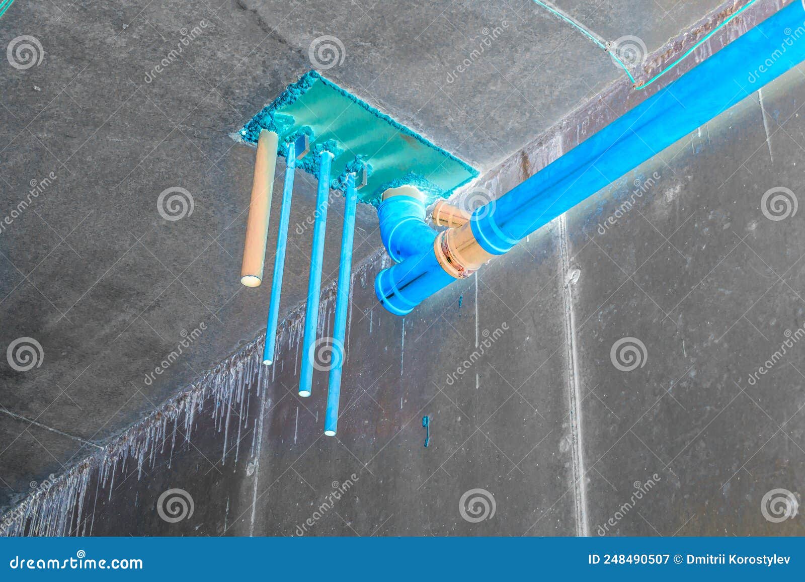 Installation of Water and Sewer Pipes in Technological Opening of ...