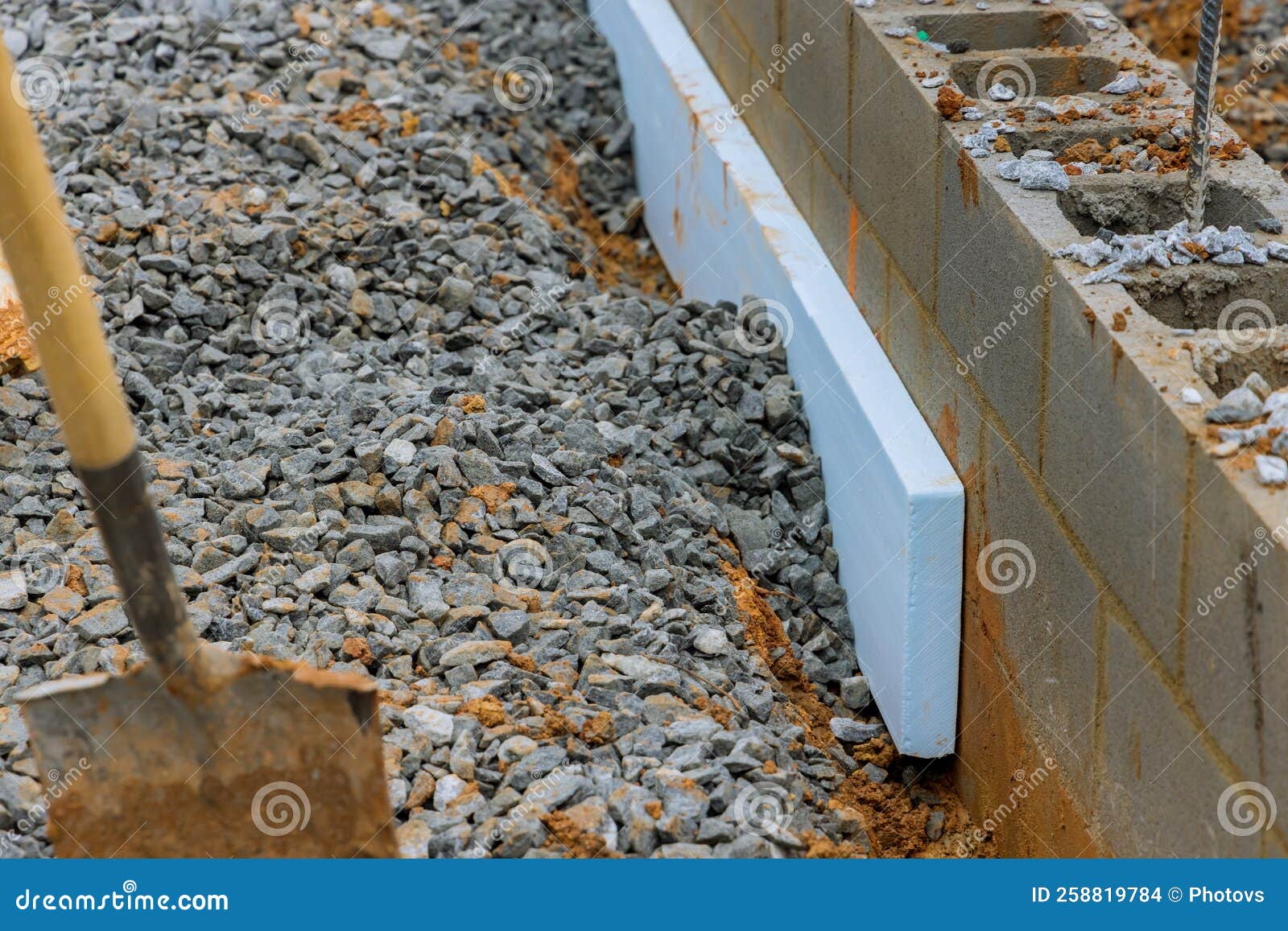 Waterproofing Insulation With Bituminous Membrane System. Professional ...