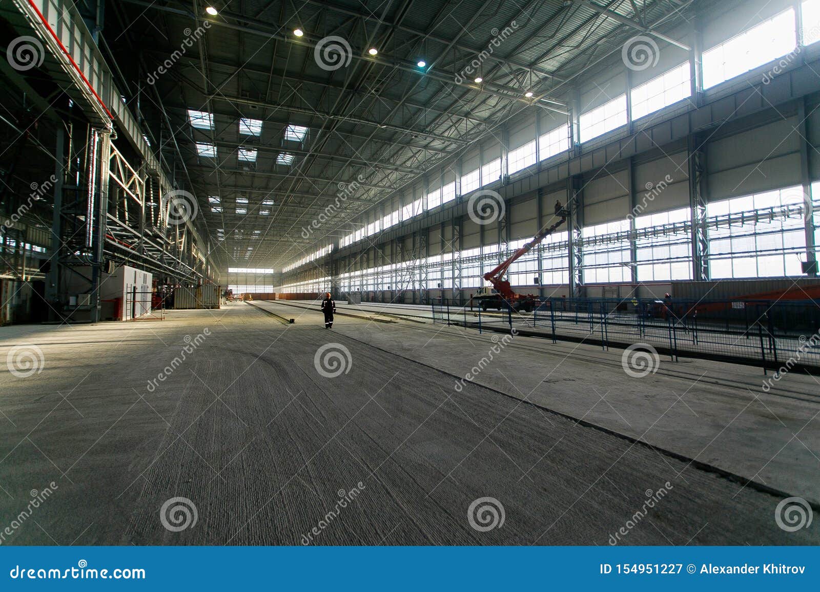 Installation Work in the Production Room. Stock Image - Image of poland ...