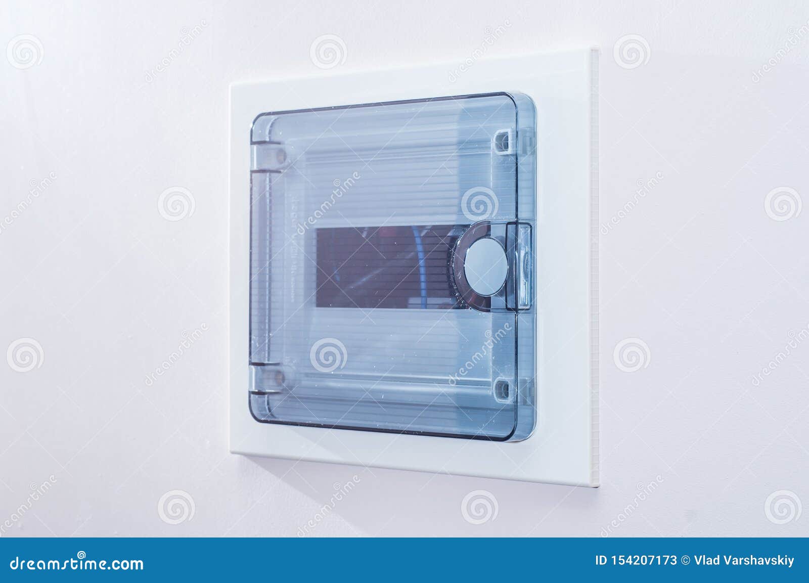 Installed an Empty Electrical Panel Harvested for a Specific Task Stock ...