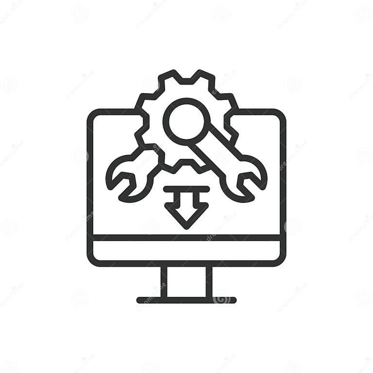 Installed Icon in Line Design. Installed, Setup, Application, Software ...