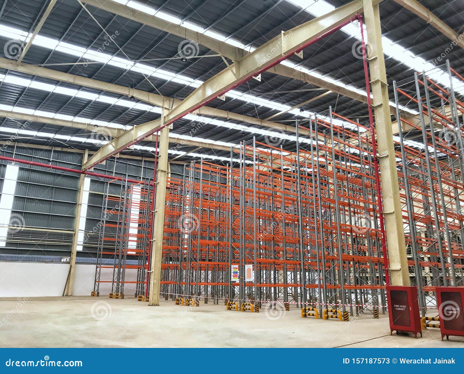 Installed the Main Fire Protection Pipe Stock Image - Image of metal ...