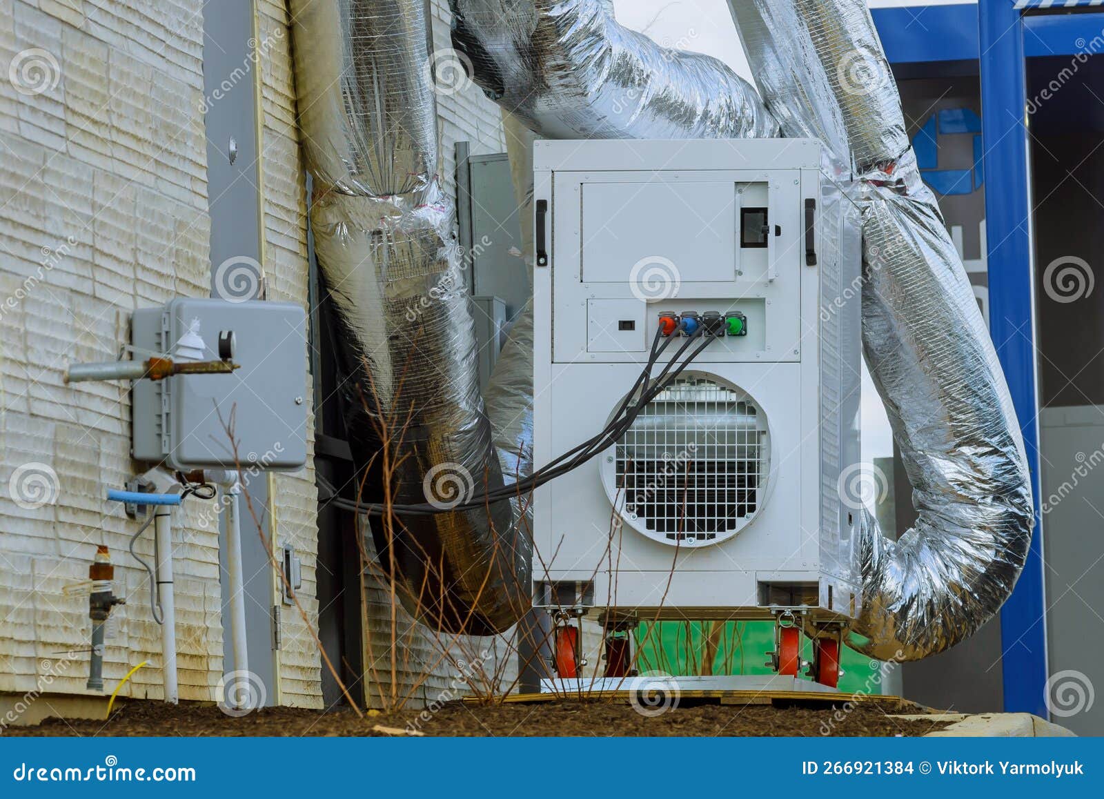 Installed a New Cooling System Outside Stock Photo - Image of climate ...