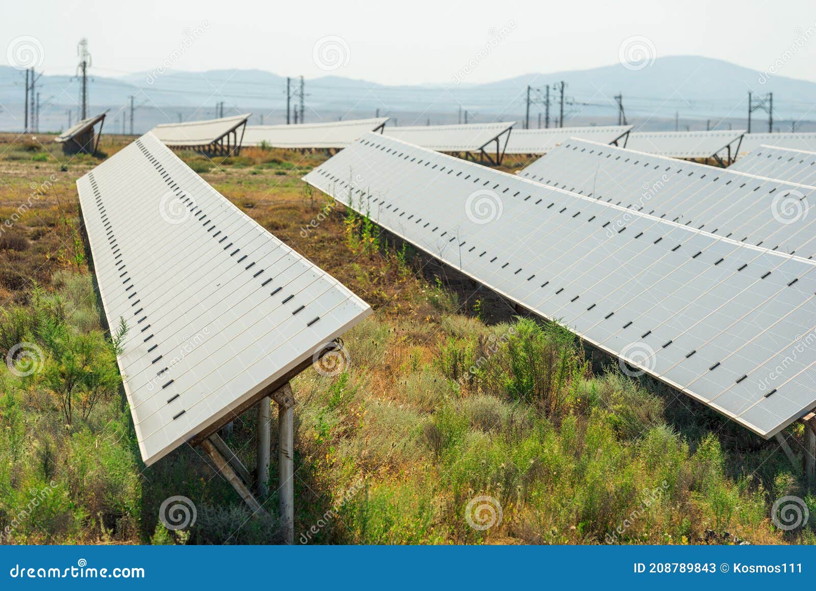 Installed Photovoltaic Solar Panels - Modules at Solar Power Stock ...