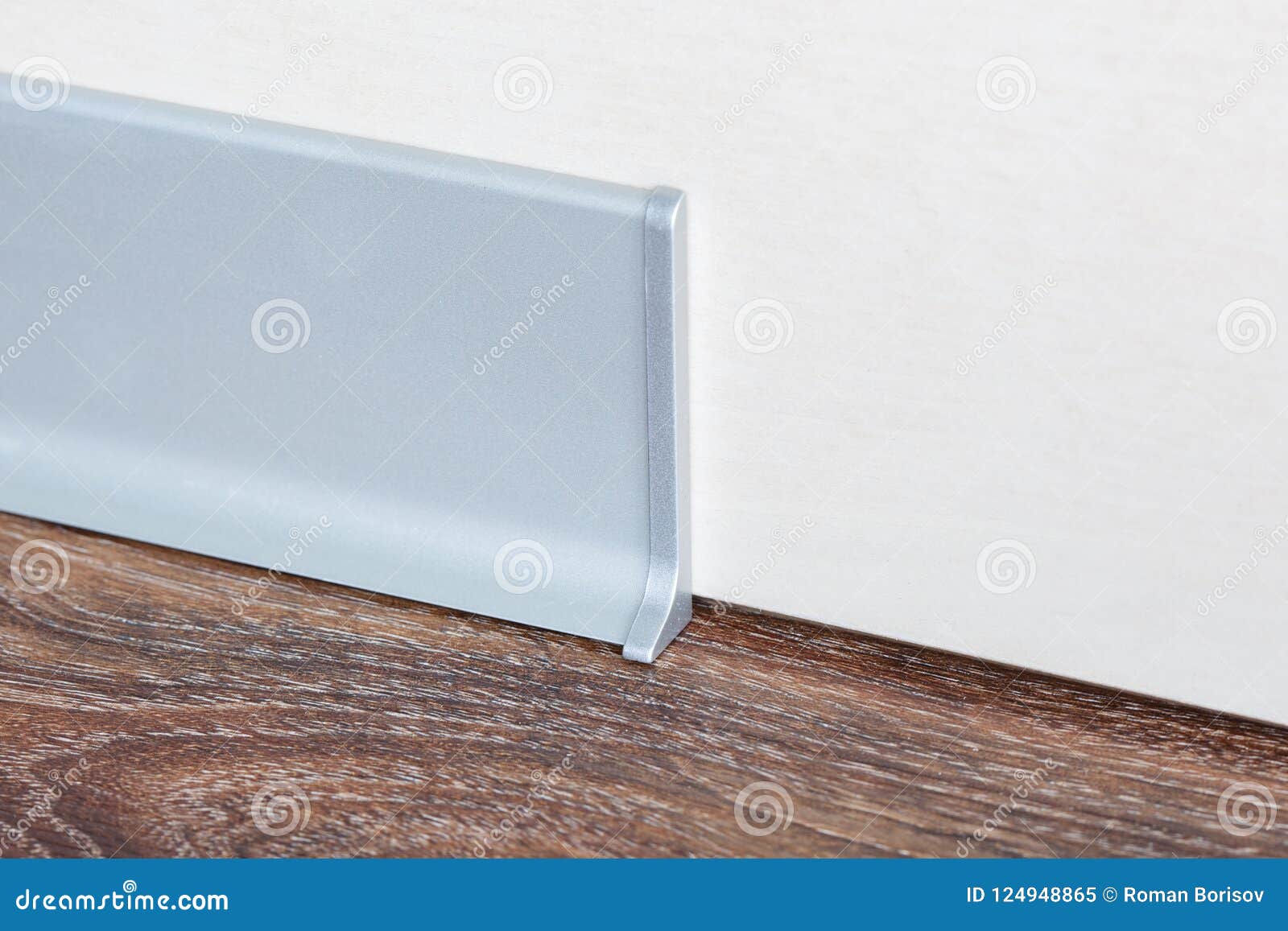 Installed Skirting on the Wall Stock Image - Image of adjustment, home ...