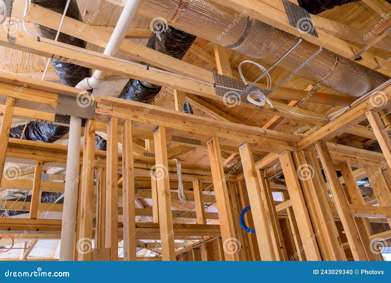 Installing Air Condition System for Ceiling Air Ventilation and ...