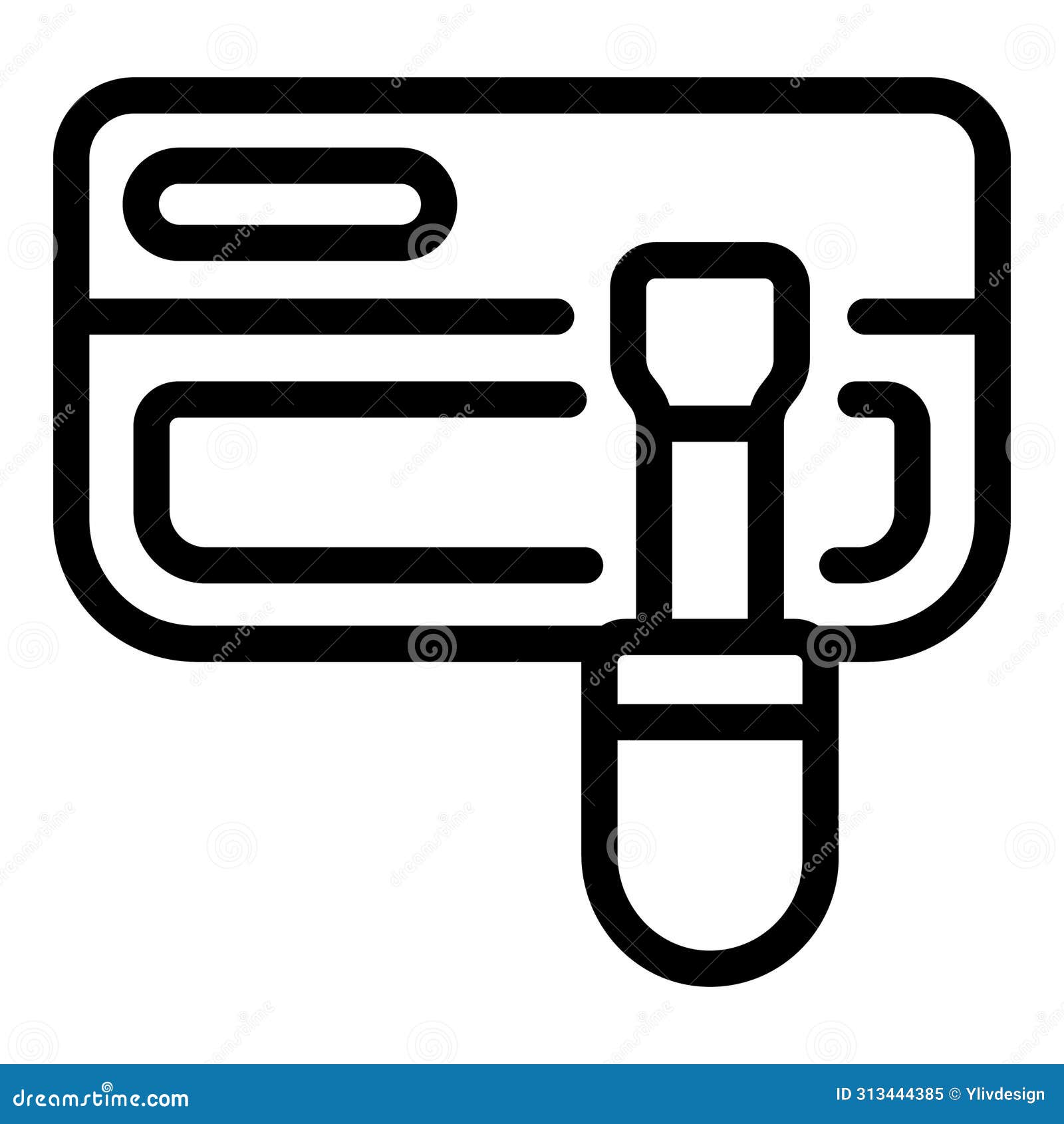 Installing Air Conditioner Icon Outline Vector. Install Climate System ...