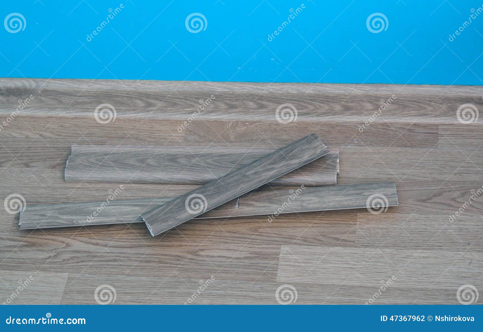 Installing the baseboard stock photo. Image of inside - 47367962