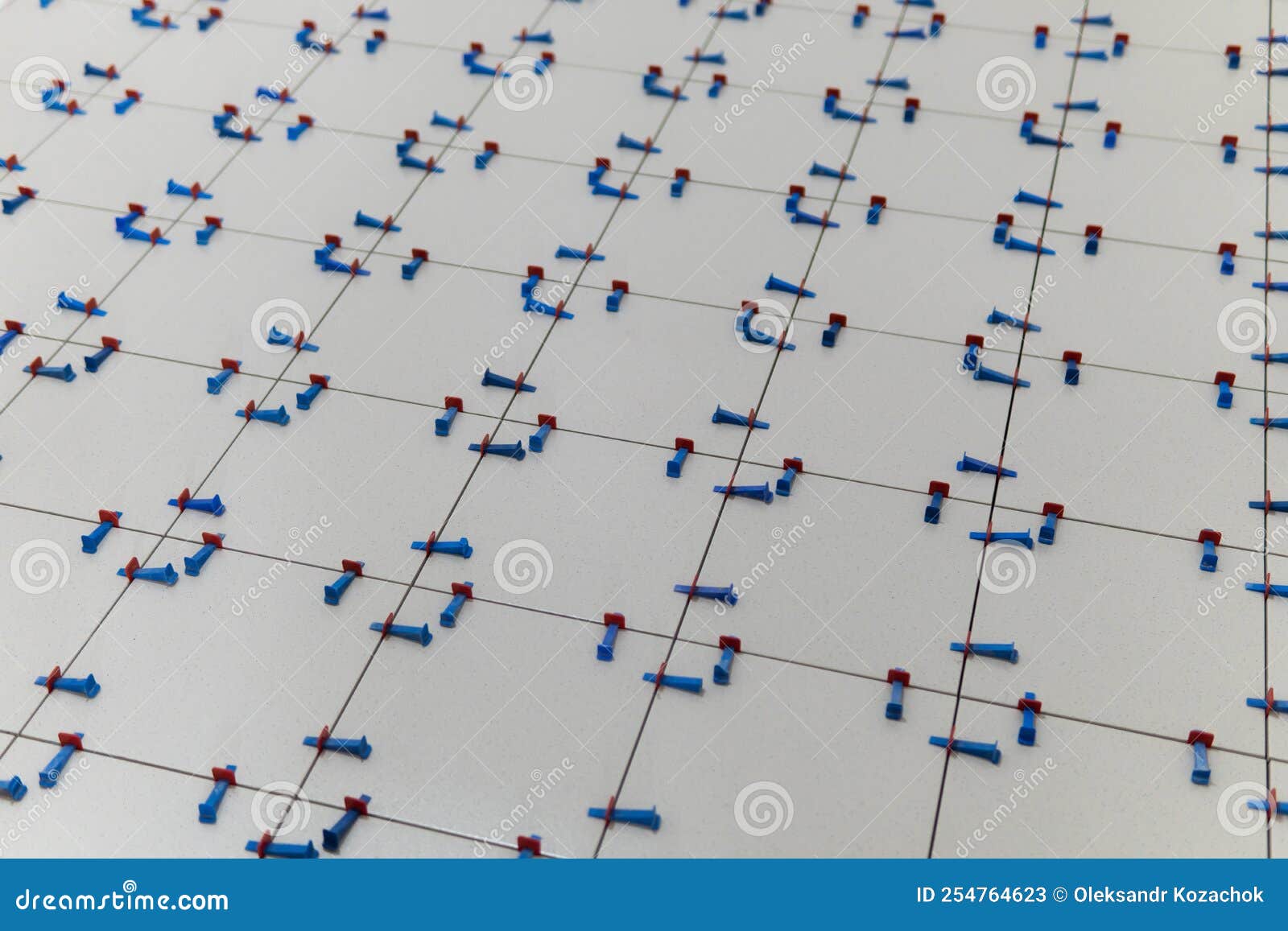 Installing Ceramic Floor Tile in New Construction Work by Tile Glue for ...